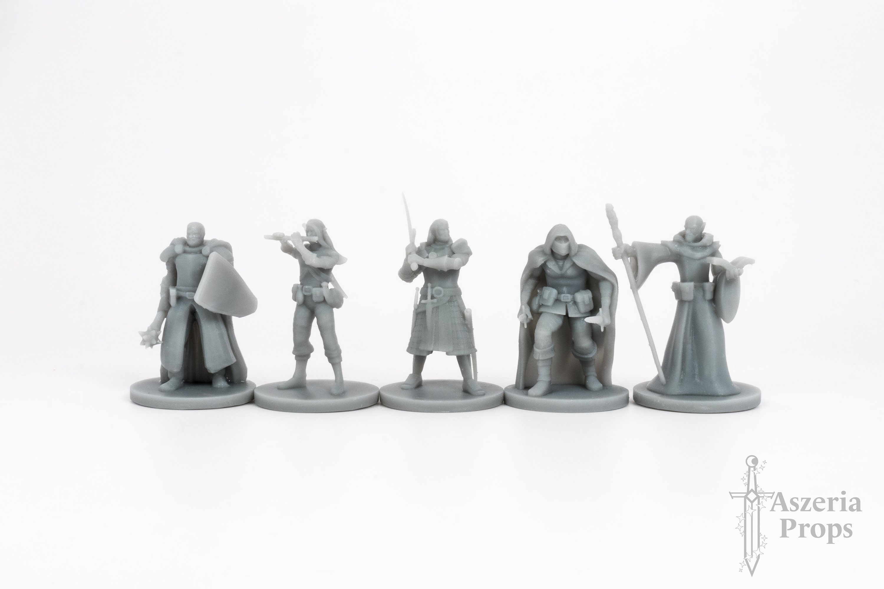 Masculine Dnd Miniatures set of 5 Adventurer Dnd Minis - Etsy