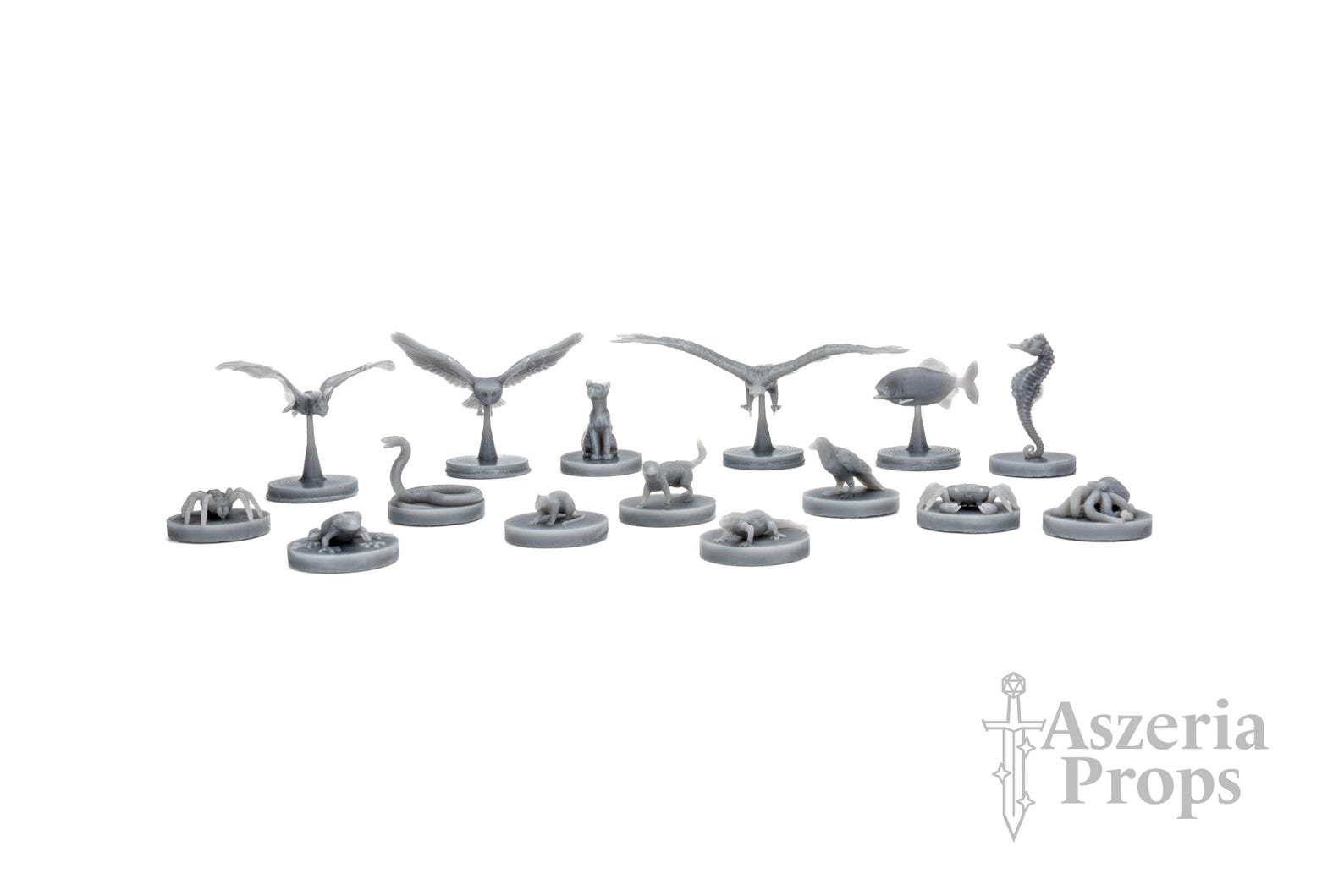 Find Familiar Variety Pack Miniatures (set of 15), Wizard Animal ...