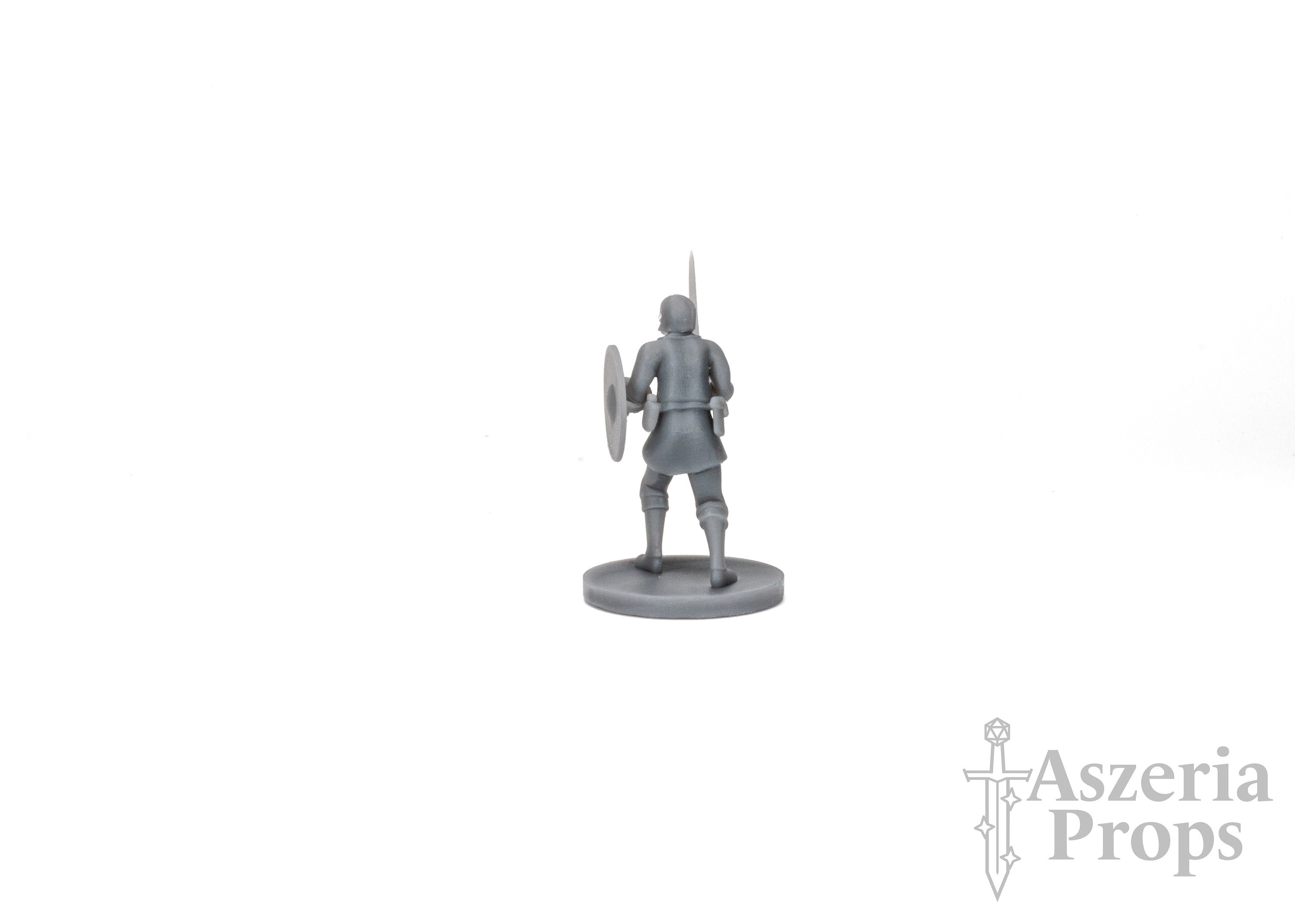 Town Guard Soldier Dnd Miniature, 3D Printed Guard Miniature, Dnd NPC ...