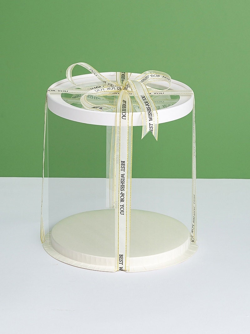 6 Sizes to Choose Extra Large and Tall Round Clear Cake Box - Etsy ...
