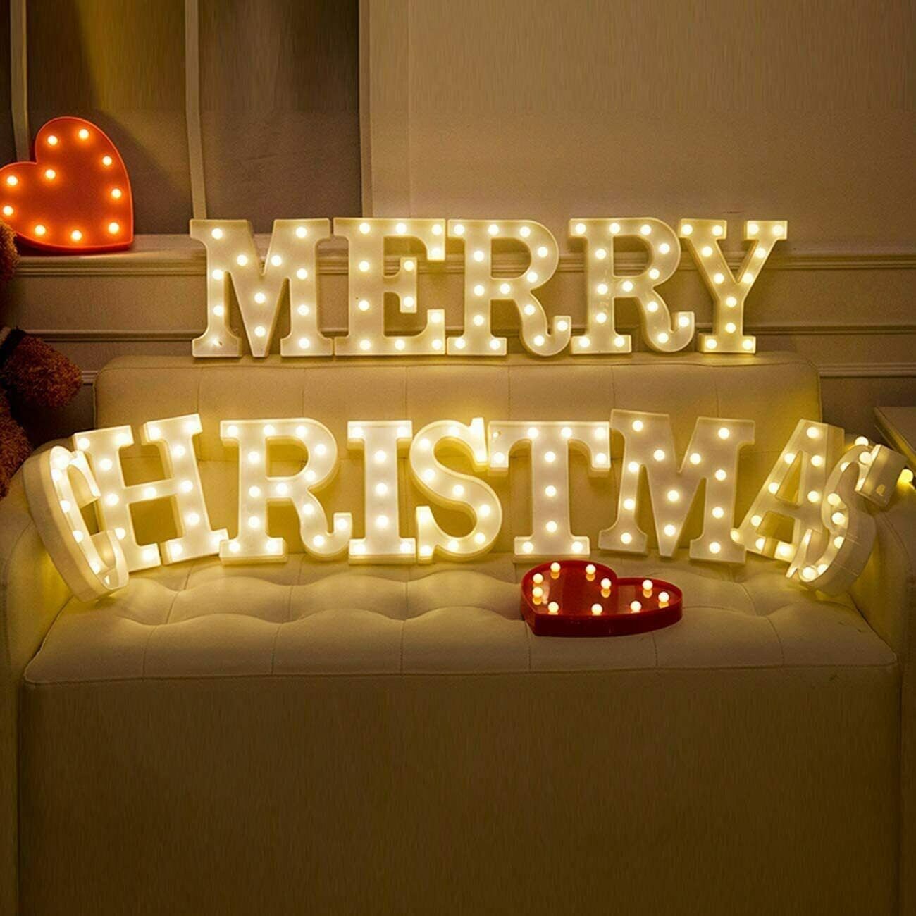 Large LED Light up Alphabet Letters Number Lights Standing - Etsy Australia