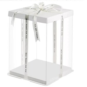 Extra Large and Tall Clear Cake Box Big See Through Cake Box Wedding ...