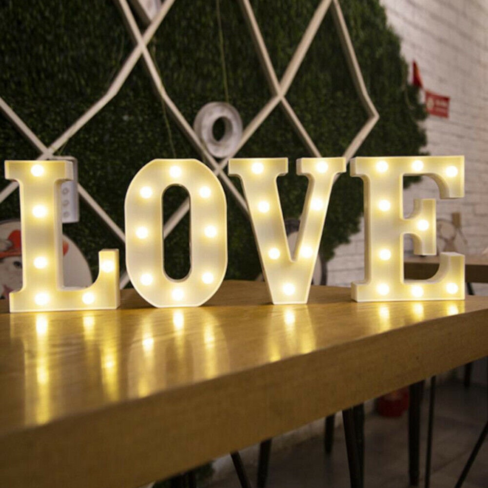 Large LED Light up Alphabet Letters Number Lights Standing - Etsy Australia