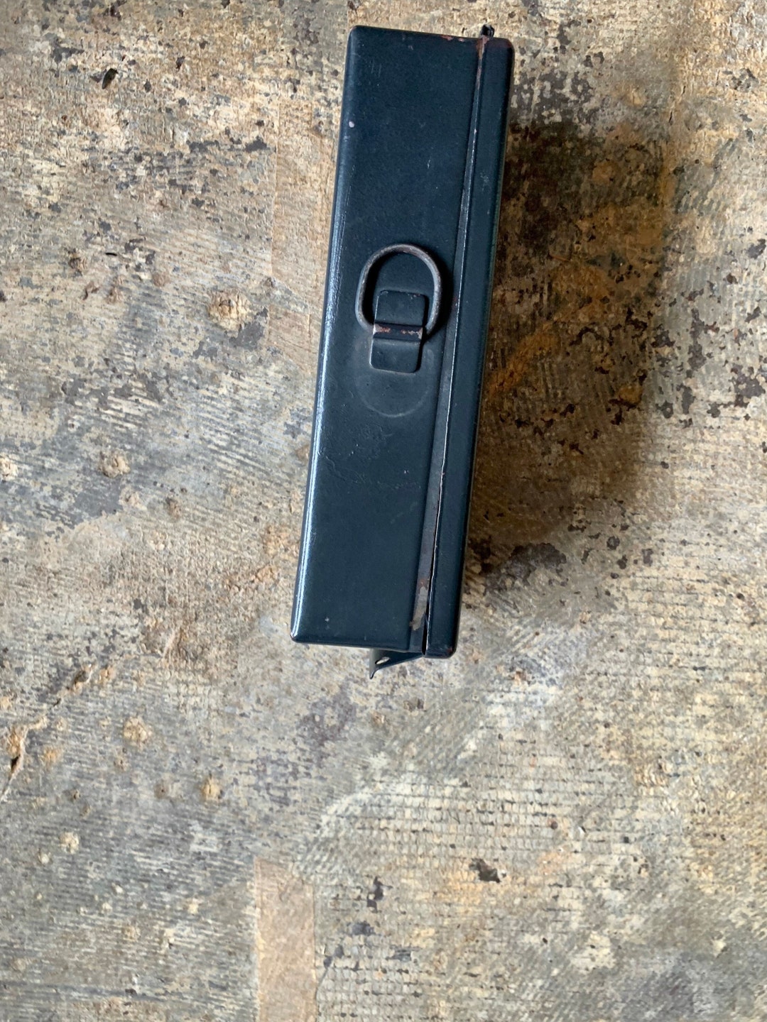 German Metal Toolbox - Antique Metal Box - Box With Lid - Old Hardware ...