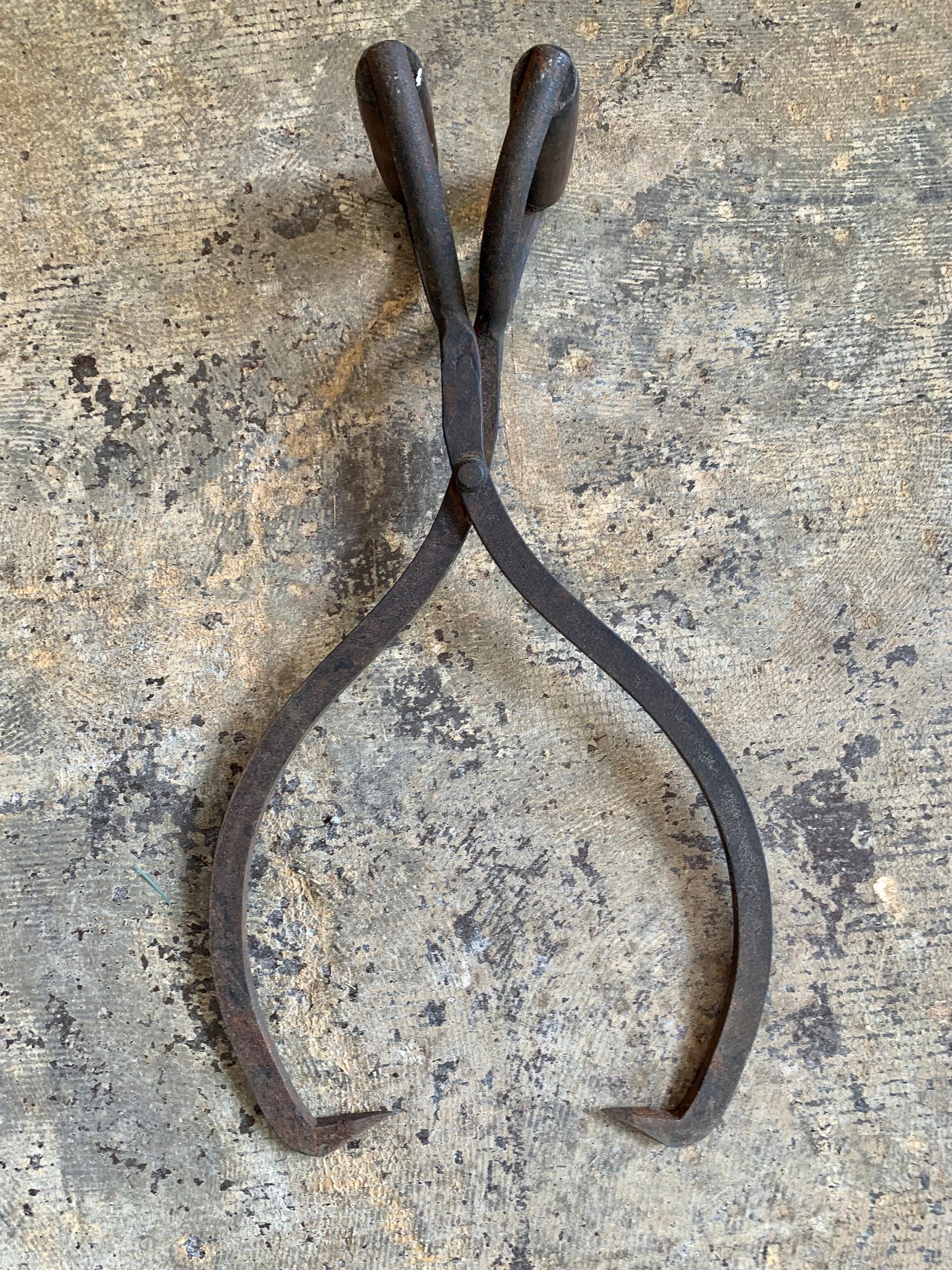 Rustic Farmhouse Ranch Decor Vintage Tool - Ice Hook, Ice Tongs, Ice ...