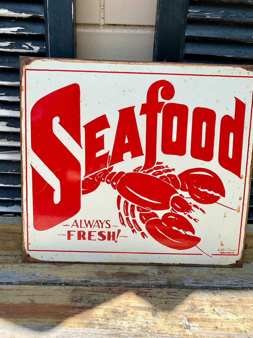 Marty Mummert Vintage Advertising Sign - Original Tin Sign - Kitchen ...