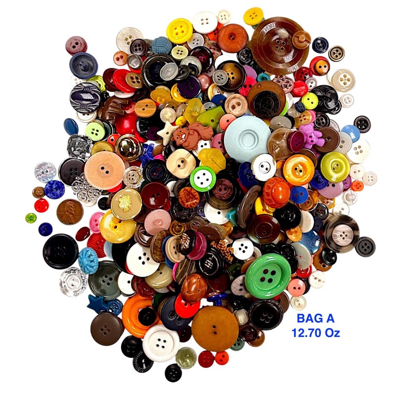 12+ Oz Mixed Bulk Button Lot - Clean - Upcycled - Vintage and New - Etsy