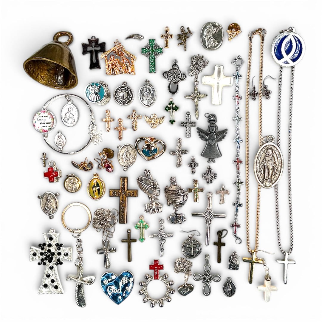Religious Themed Wearable & Scrap Bulk Grab Bag for Resellers and DIY ...