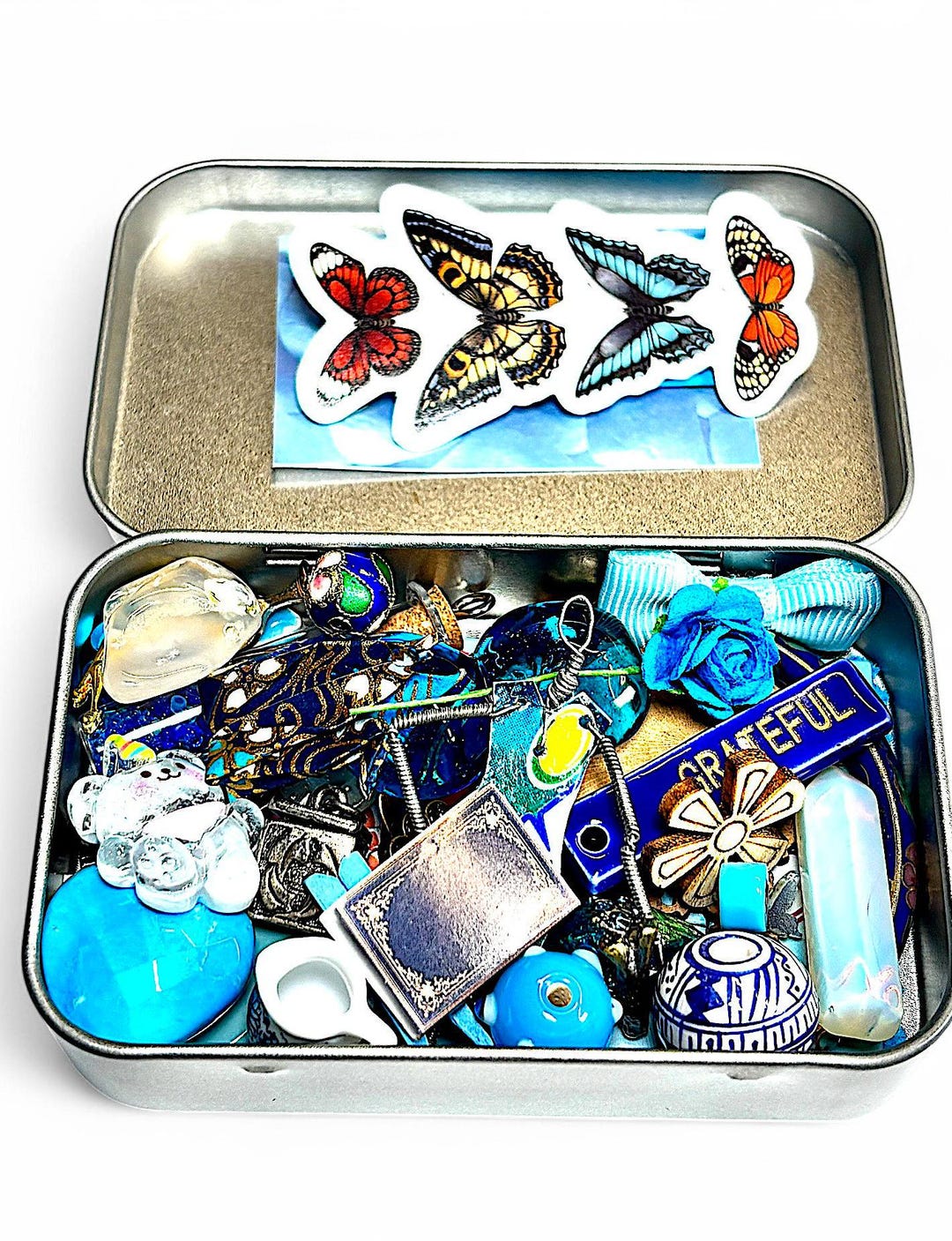Mystery Tin With 41 Miniature Vintage and New Trinkets for Mini ...