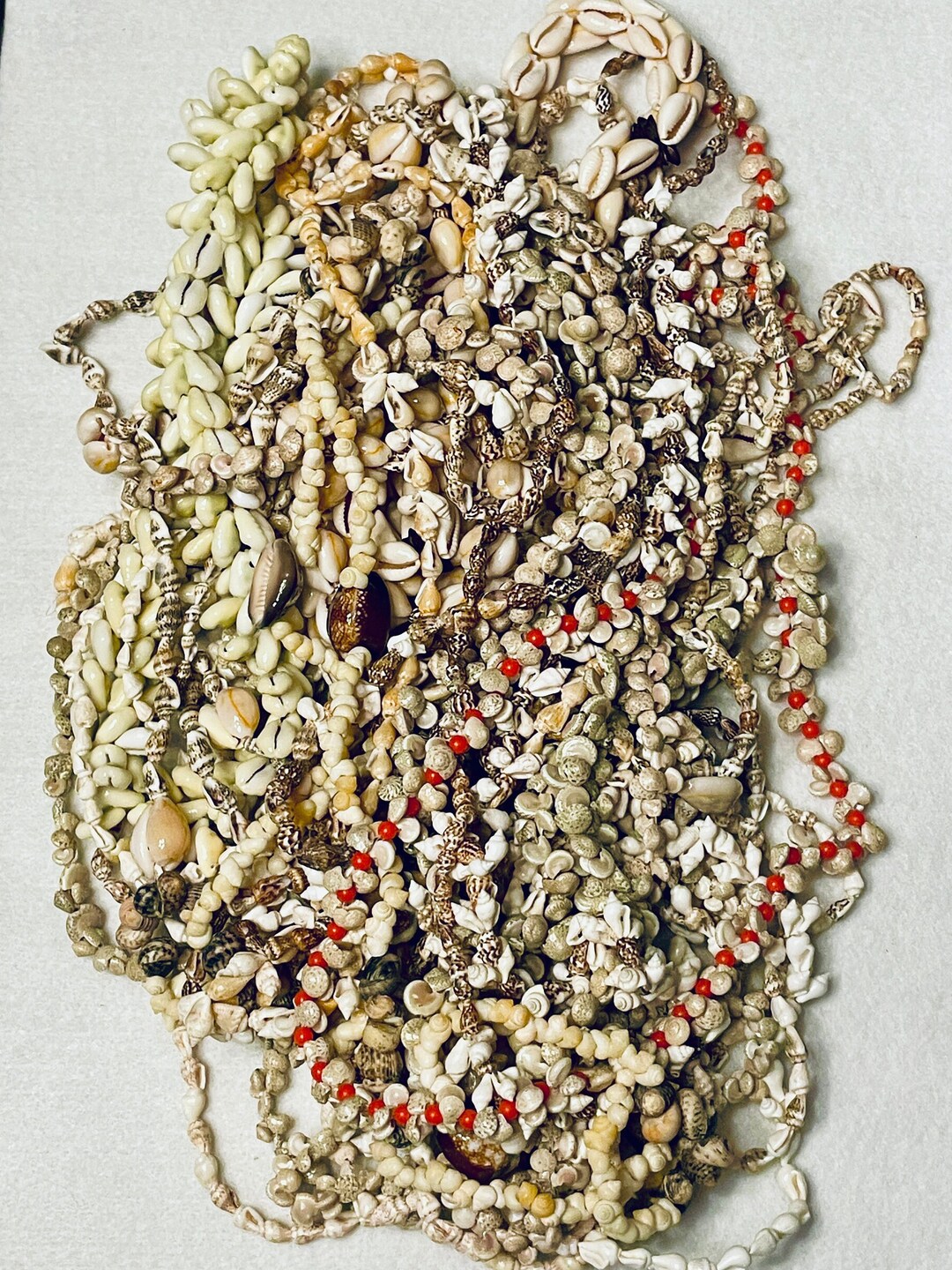 Shell Leis and Strands. Beach Treasure Trove: Grab Bag of Sea - Etsy