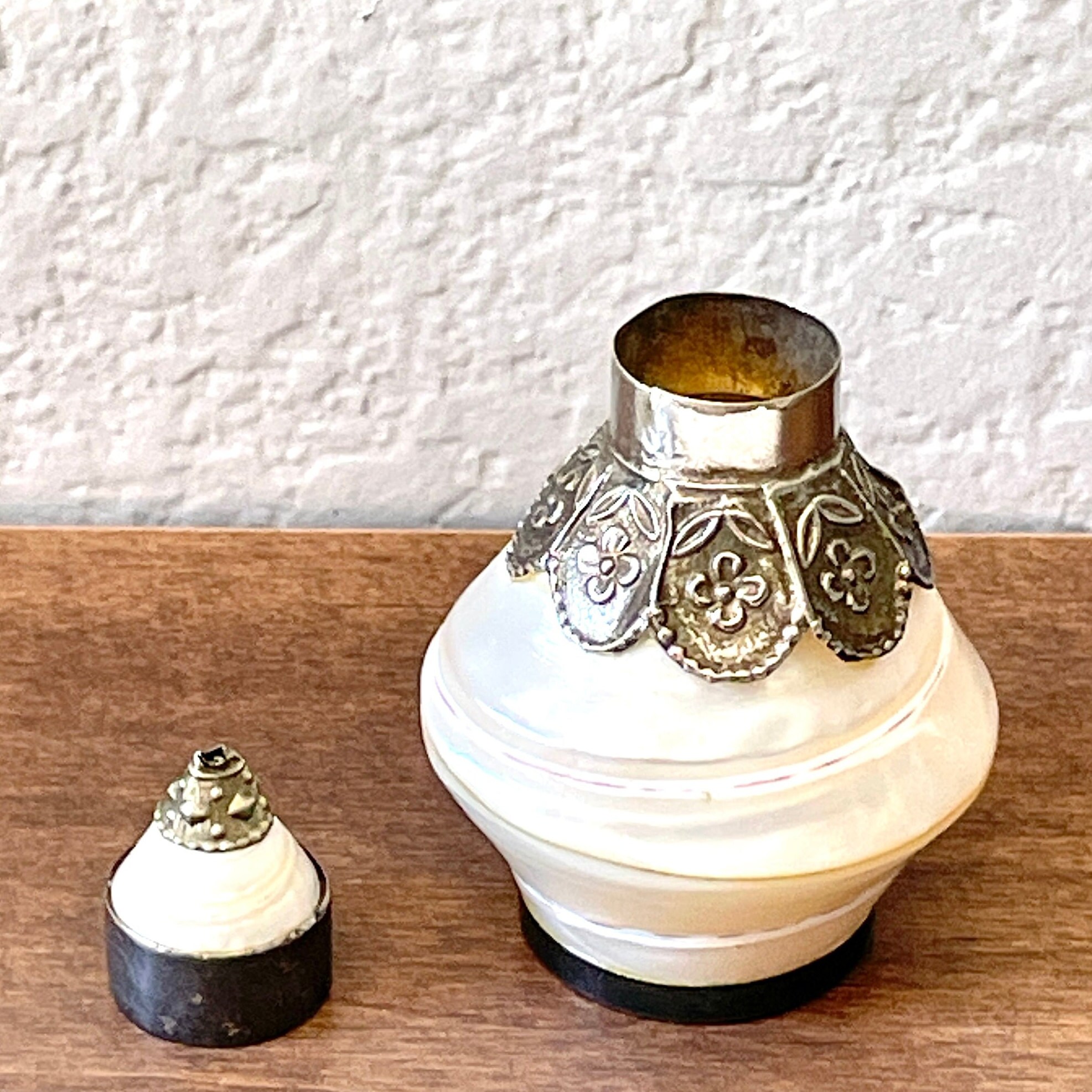 Perfume Bottle Handcrafted Vintage Shell Perfume Bottle With - Etsy