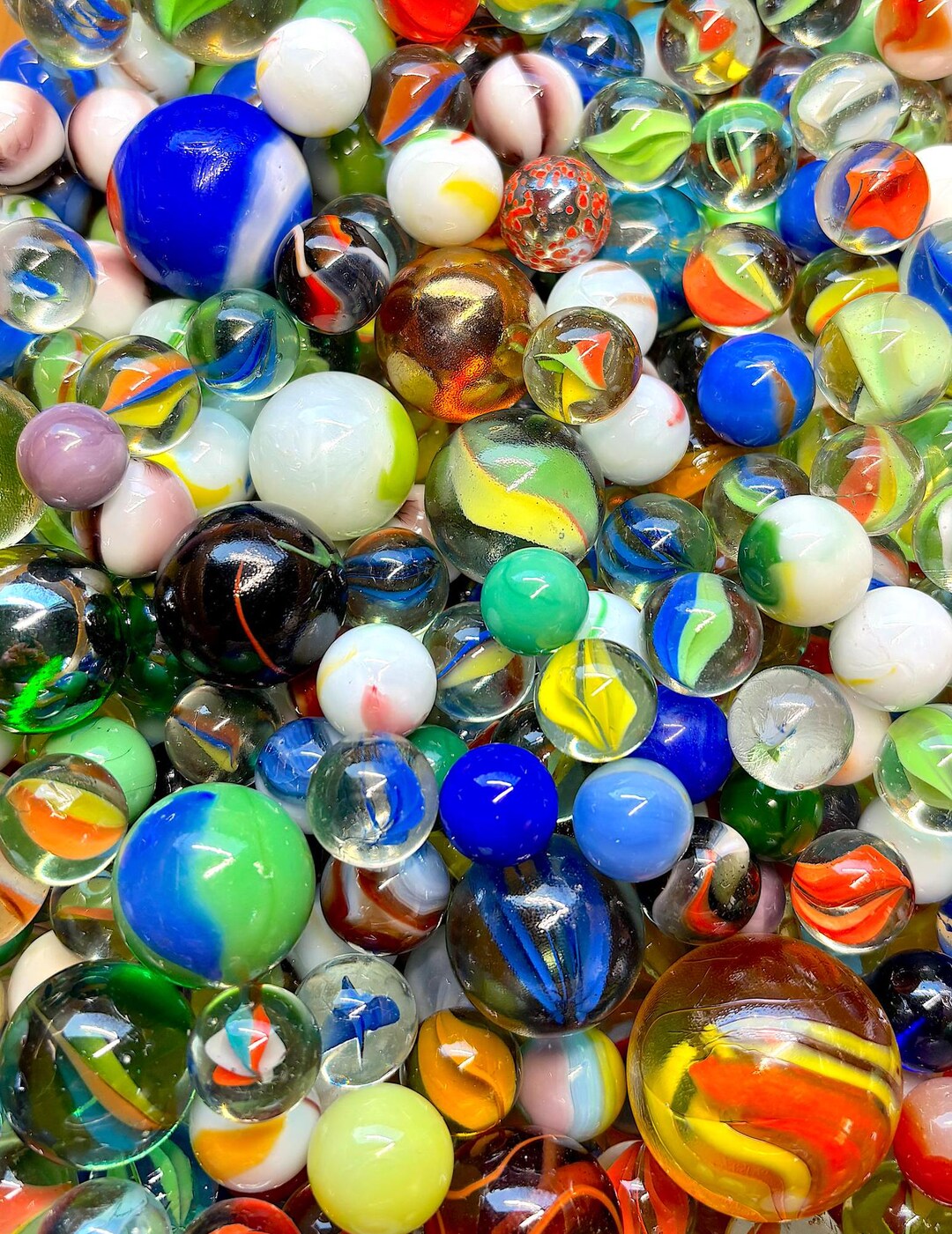 100+ Marbles You Pick the Lot! Large Marble Assortment. +100 Marbles of ...