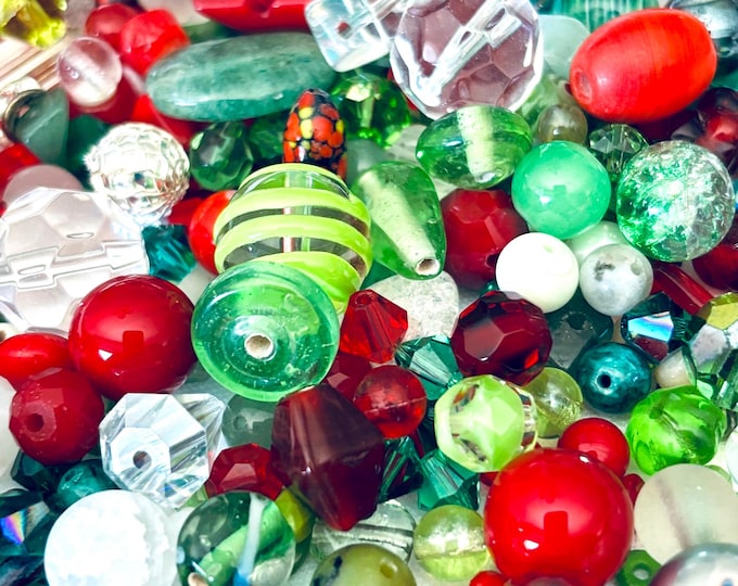 Mixed Bead Lot! Upcycled Gemstone, Glass and Crystal Bead Mix ...