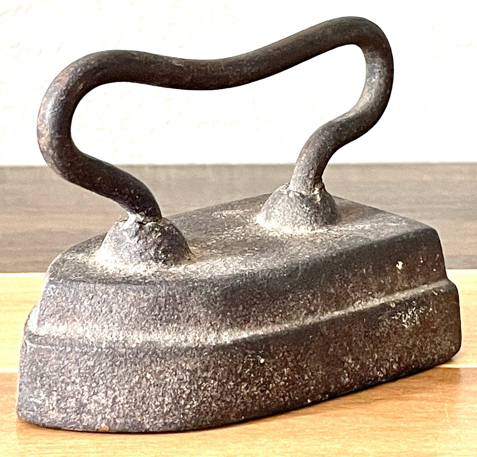 Vintage Sad Flat Iron: Rustic Iron Doorstop and Book End for a - Etsy