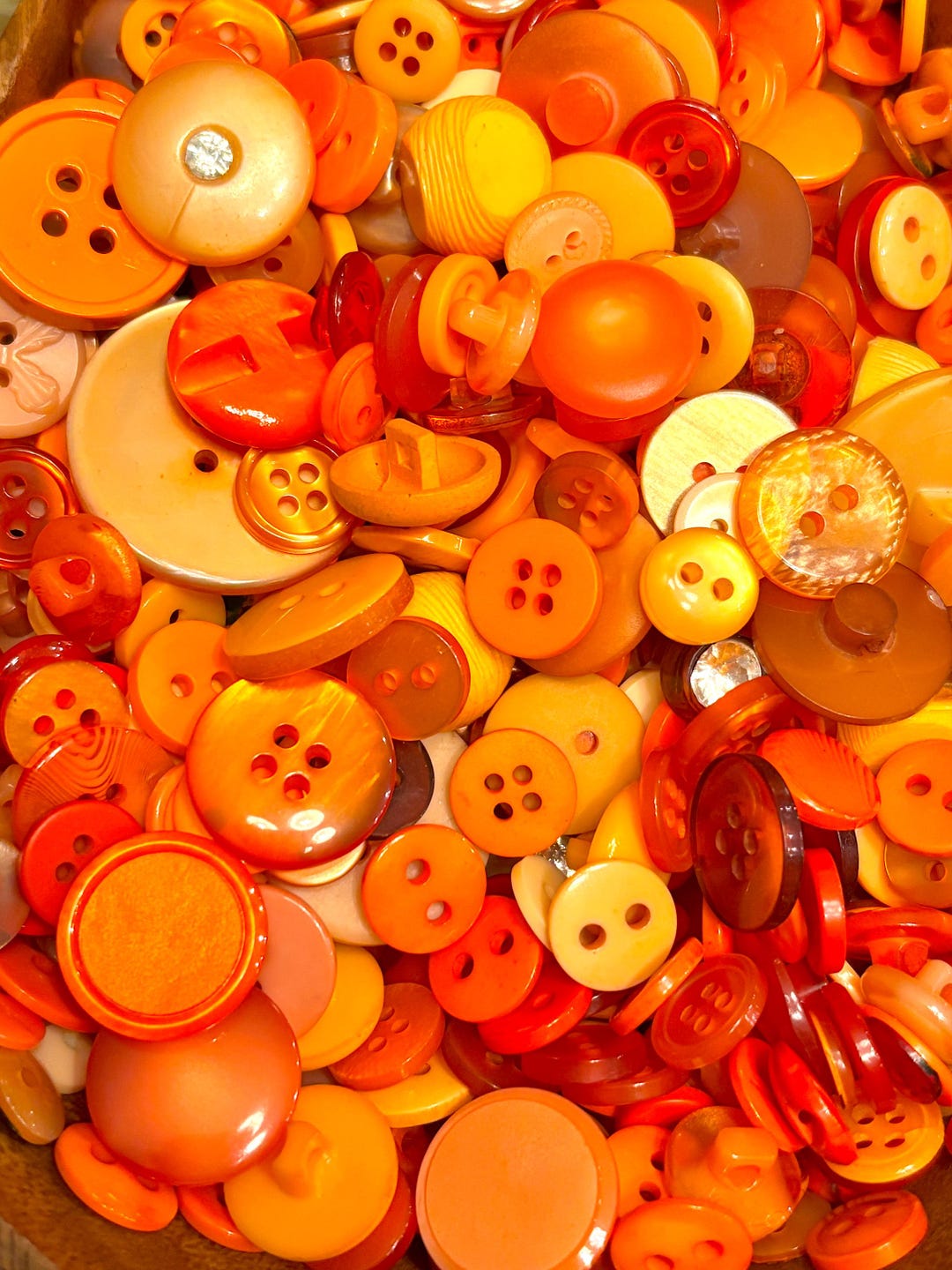Orange Button Mix: 110+ Vintage Upcycled Craft Buttons - Etsy