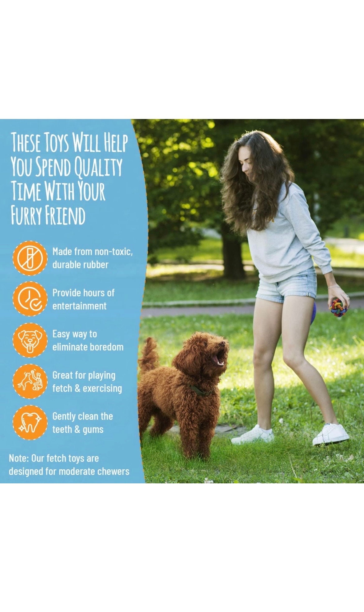 Fetch Toys for Dogs to Keep Them Occupied - Colorful Durable Dog Toy ...