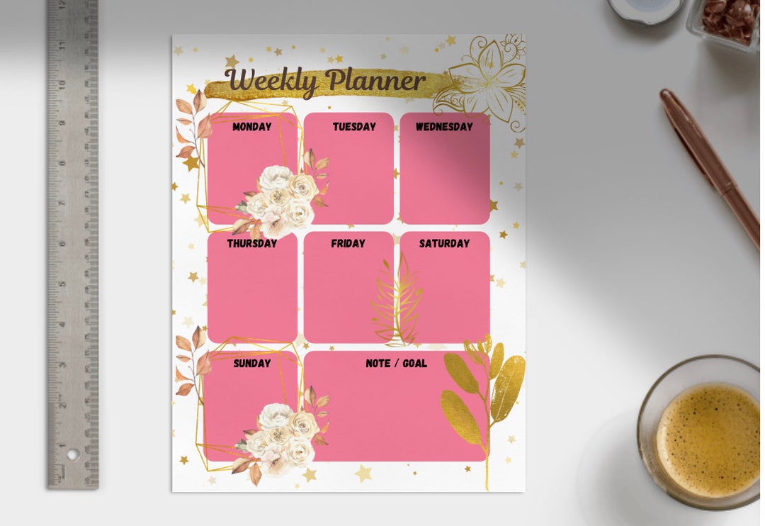 Digital Weekly Planner - Etsy