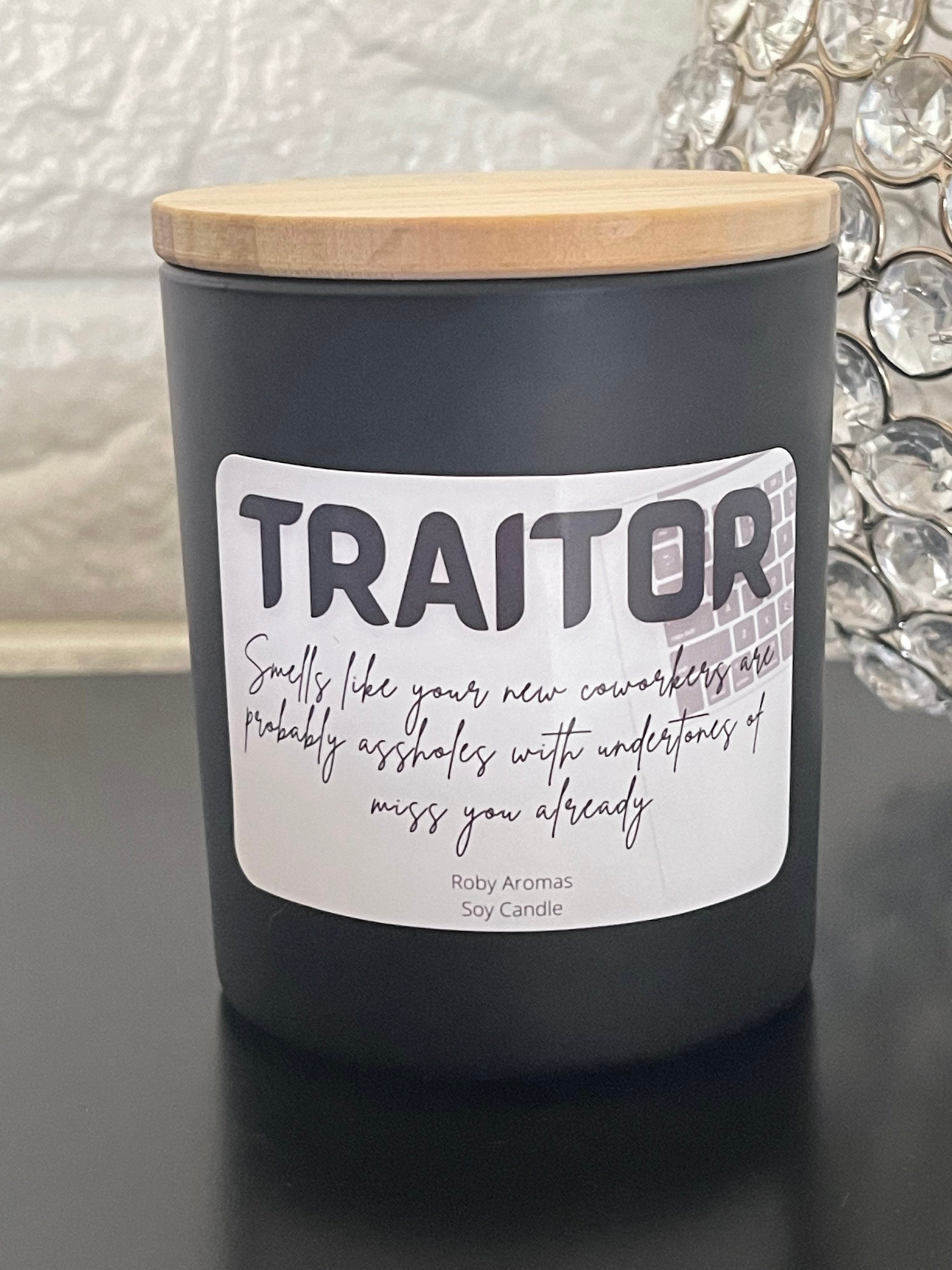 Coworker Candle Funny, Ex Coworker, Traitor, Parting Gift - Etsy