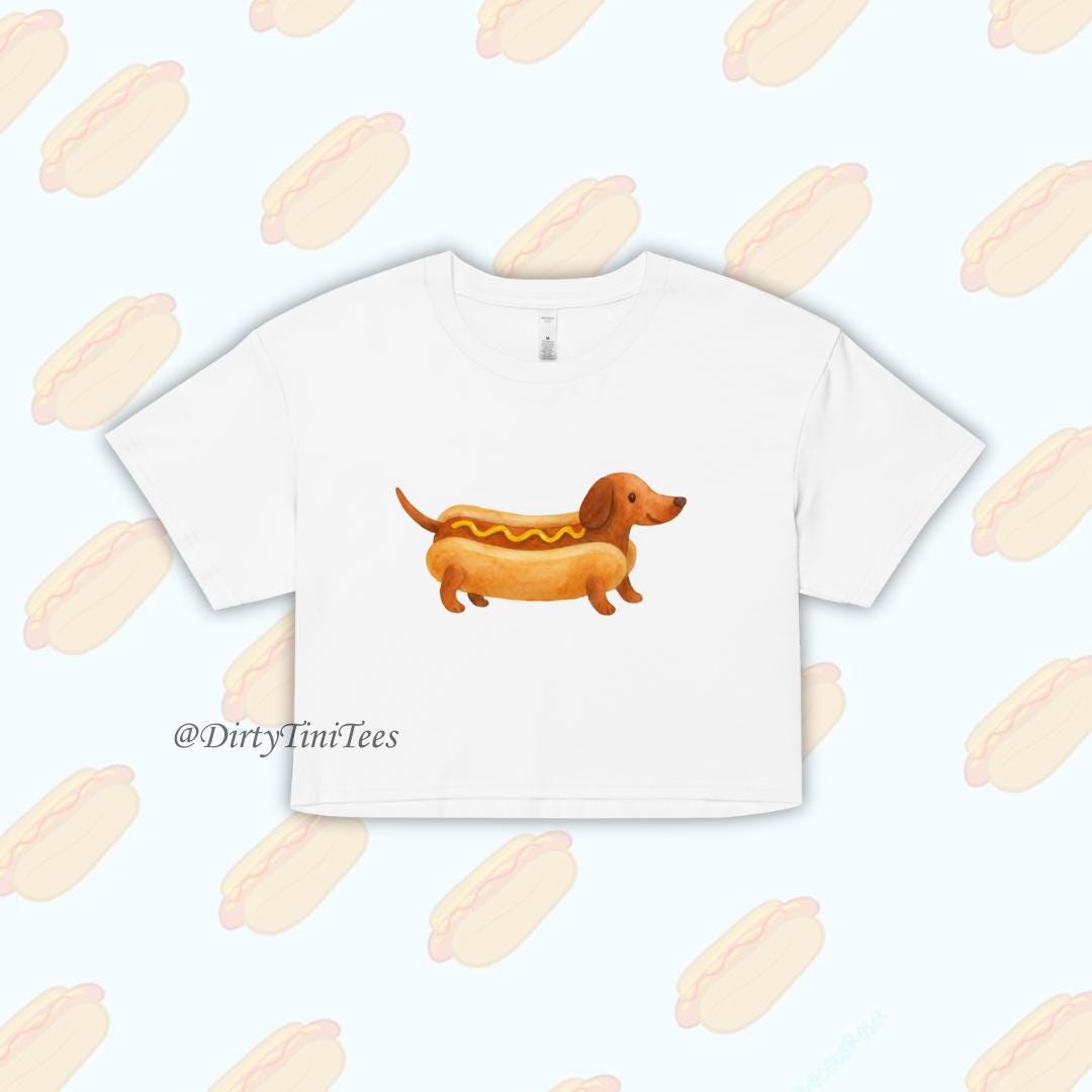 Hot Dog Weiner Dog Dachshund Fourth of July Crop Top - Etsy