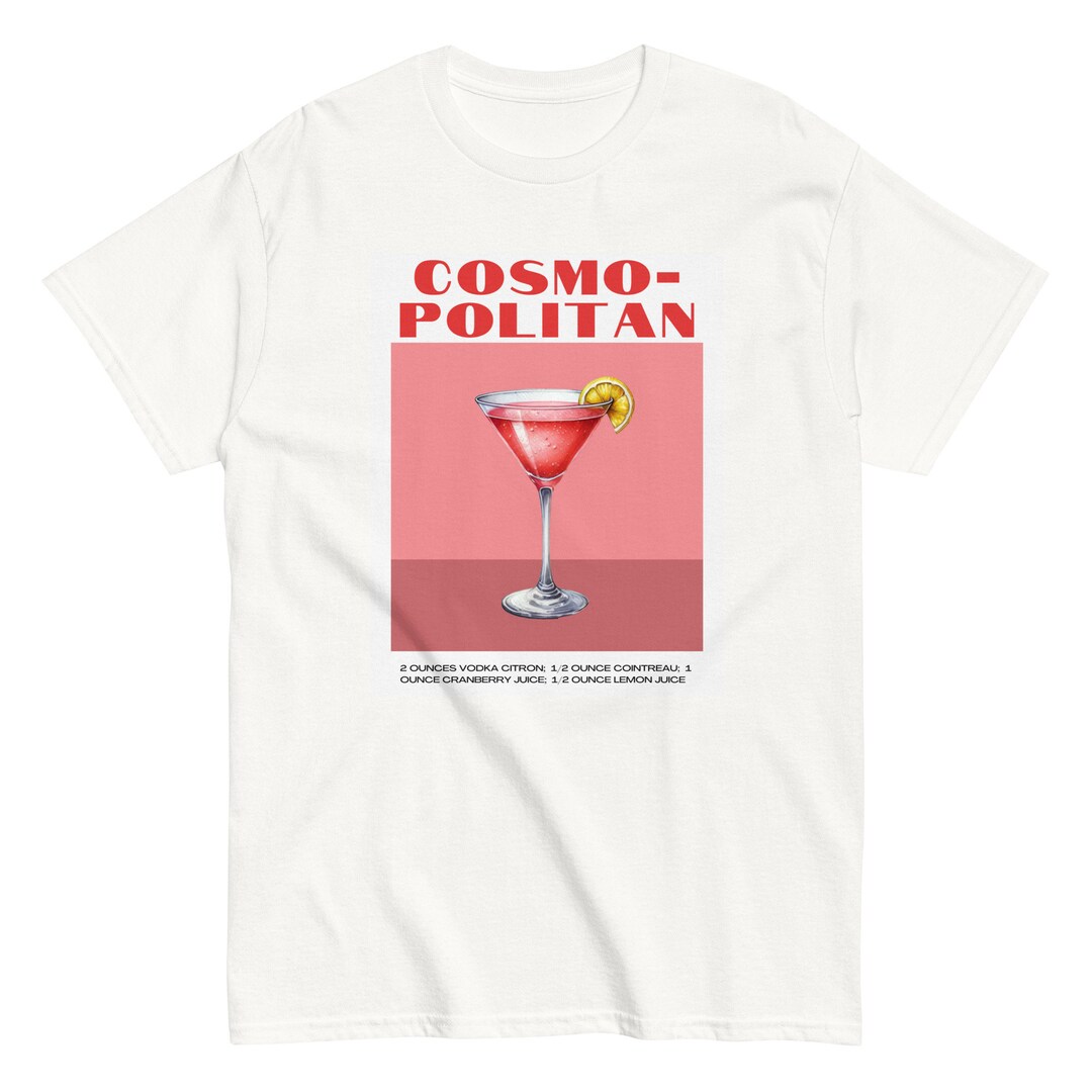 Cosmopolitan Cocktail Recipe T-shirt: Fun Party Costume Tee - Etsy