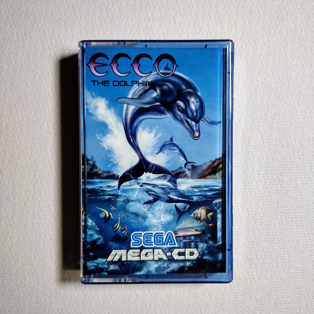 Ecco the Dolphin Soundtrack (sega CD) Custom Handmade Cassette Tape ...