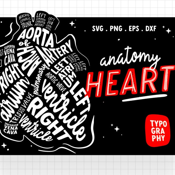Heart Typography - Etsy