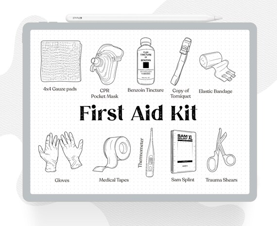 First Aid Kit Drawing