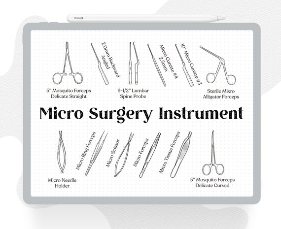 13 Micro Surgical Instrument Surgical Instrument Tools - Etsy