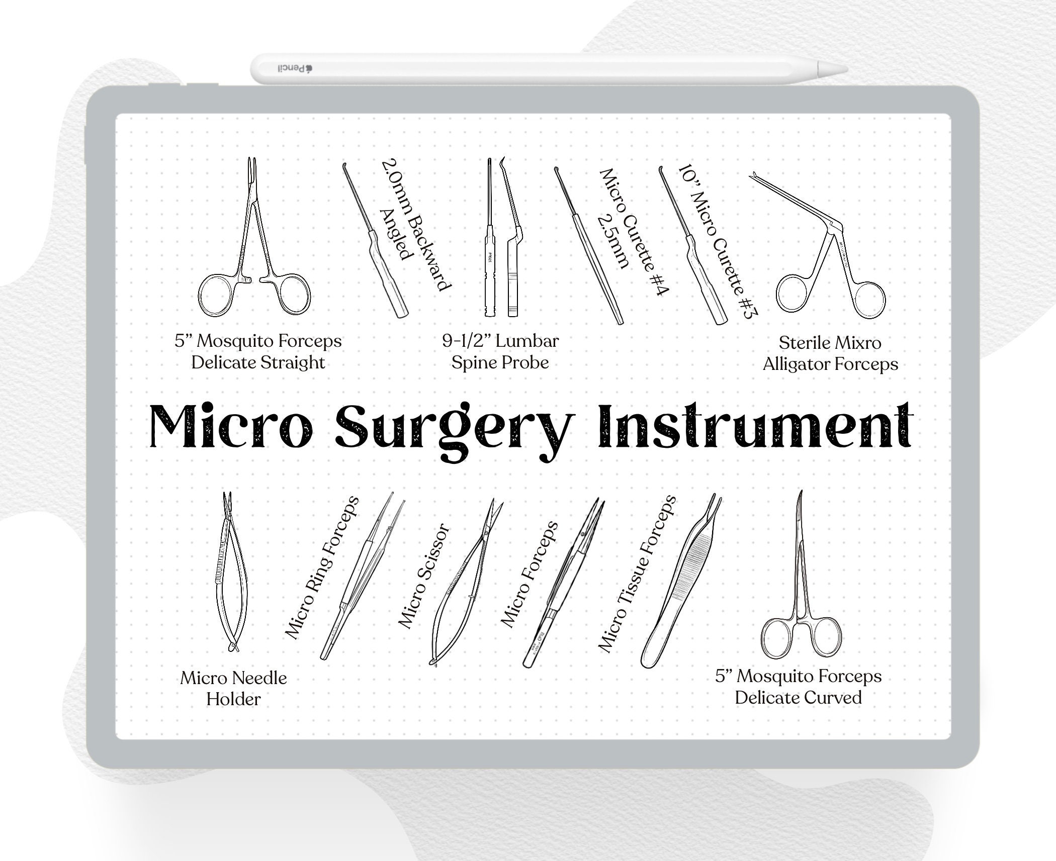 13 Micro Surgical Instrument Surgical Instrument Tools - Etsy