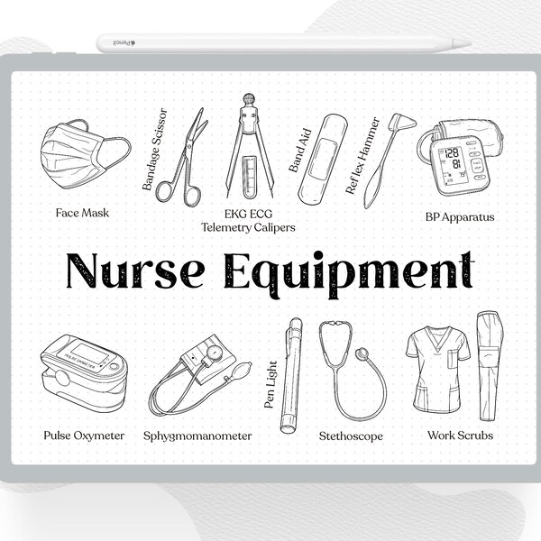 Nursing Tools Clipart - Etsy