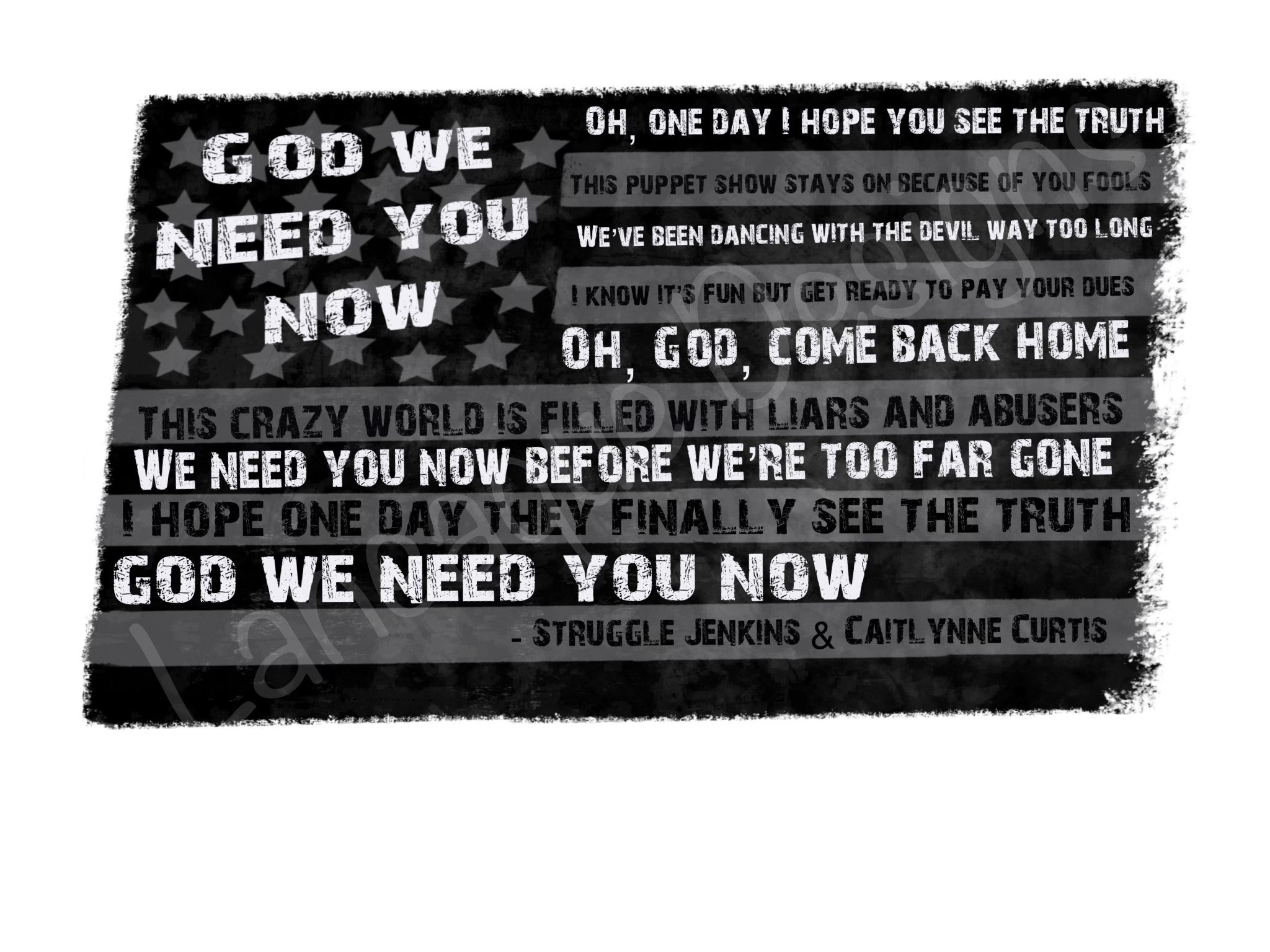 God We Need You Now Sublimation Design - Etsy