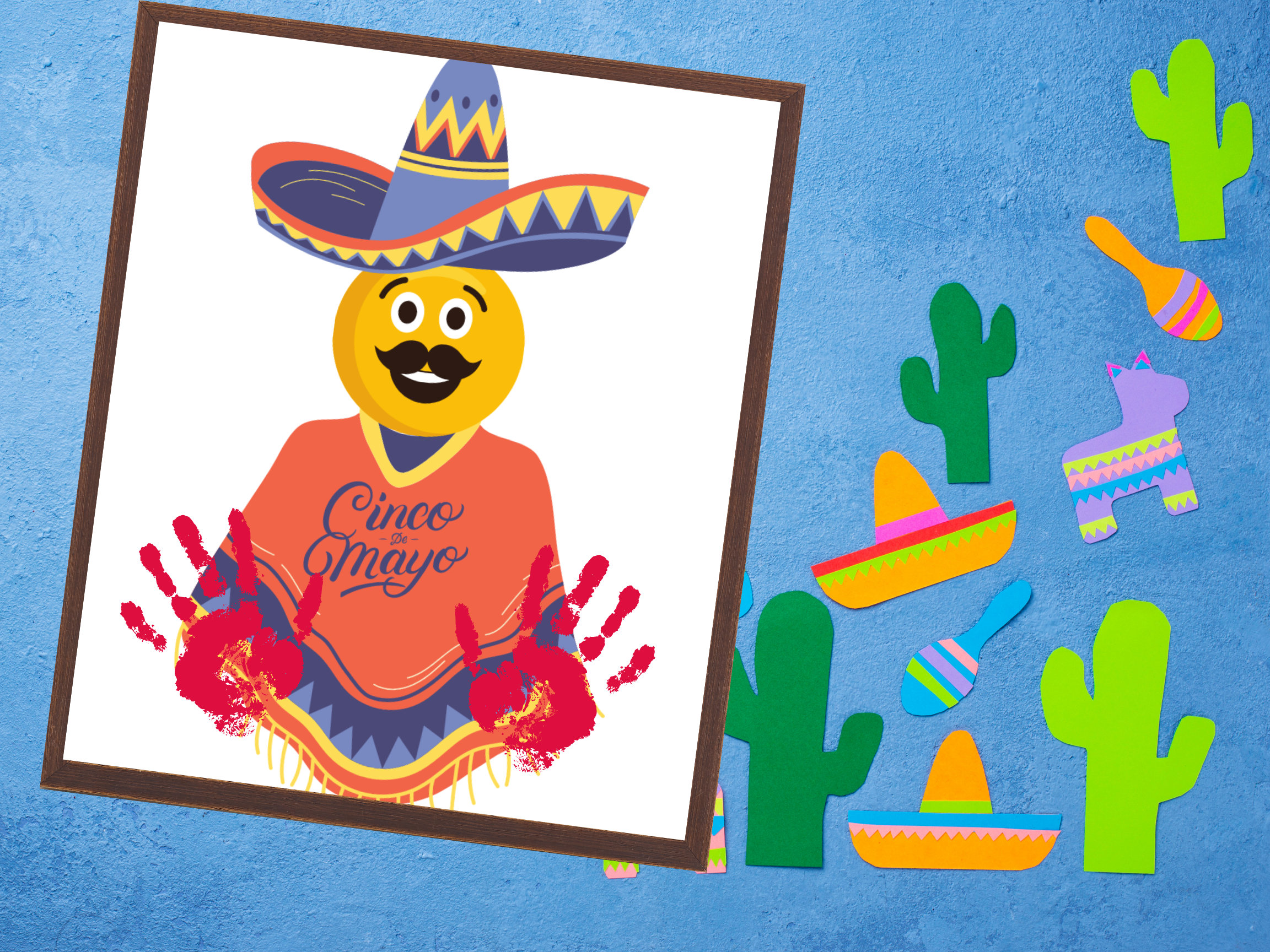 Cinco De Mayo Handprint Craft Template Instant Download Printable ...