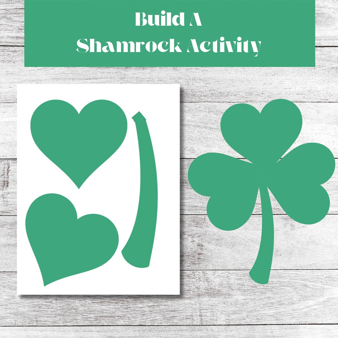 St. Patrick's Day Shamrock Craft| Build a Shamrock Activity| Instant ...