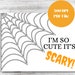I'm so Cute It's Scary Halloween Spider Handprint - Etsy