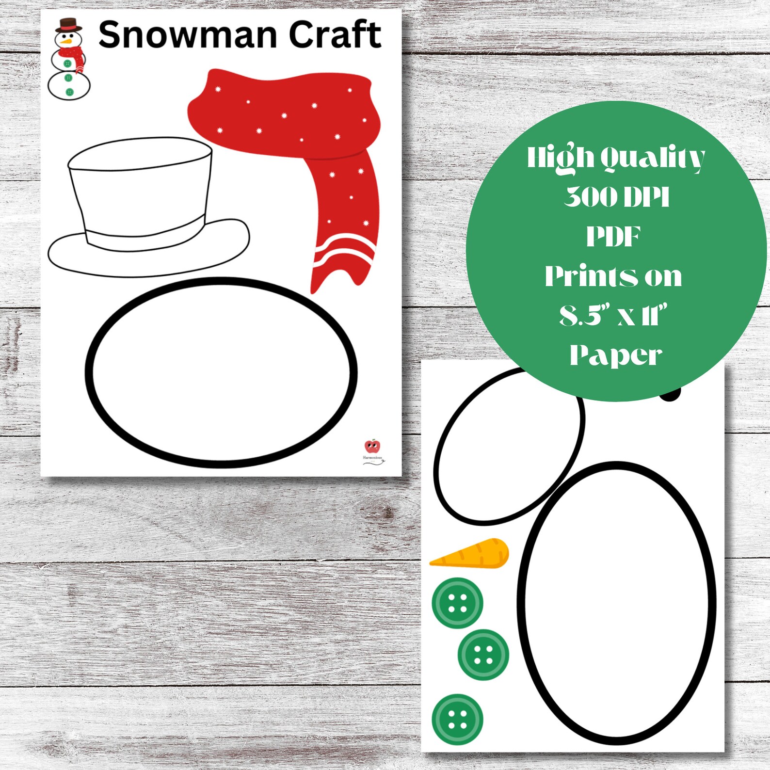 Snowman Printable Craft| Scissor Skills Activity| Build A Snowman ...