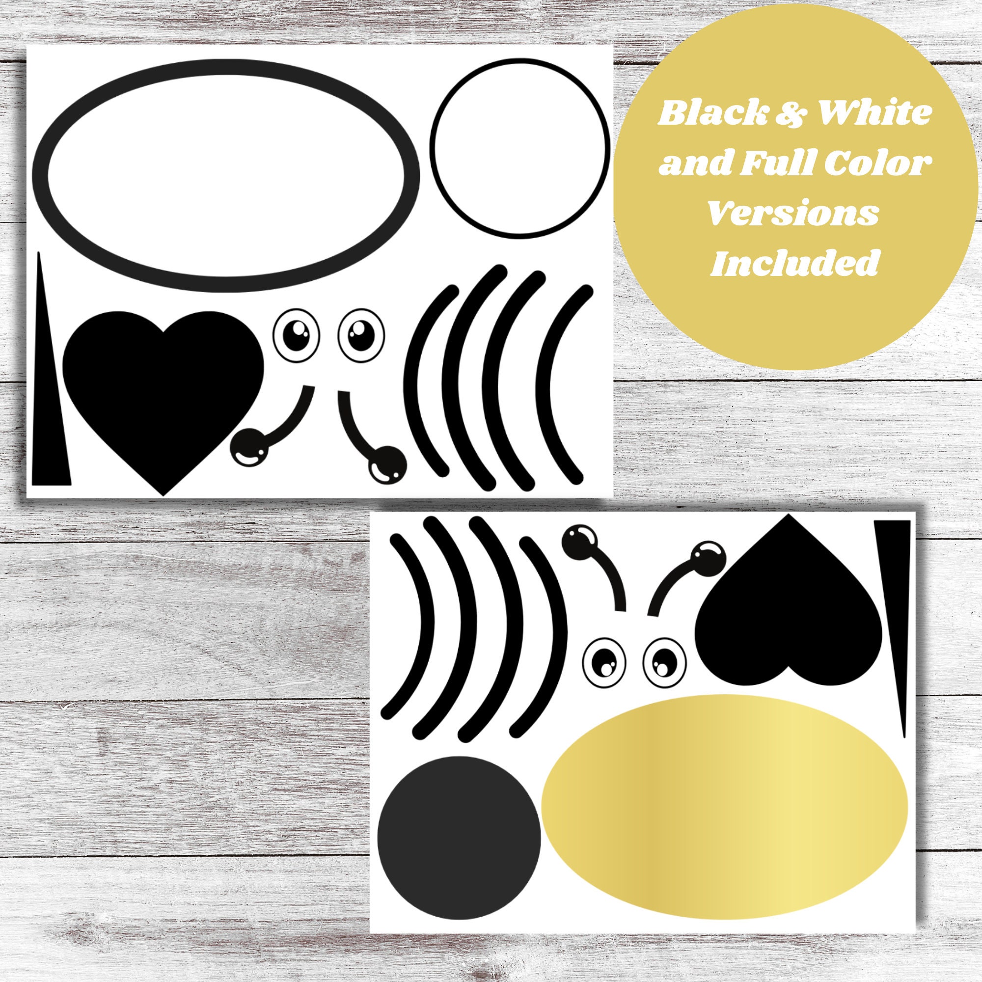 Build A Bumble Bee Craft| Scissor Skills Printable| Low Prep Craft ...