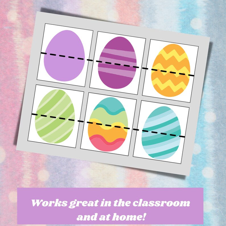 Easter Egg Mix & Match Game: Printable Activity (instant Download) - Etsy