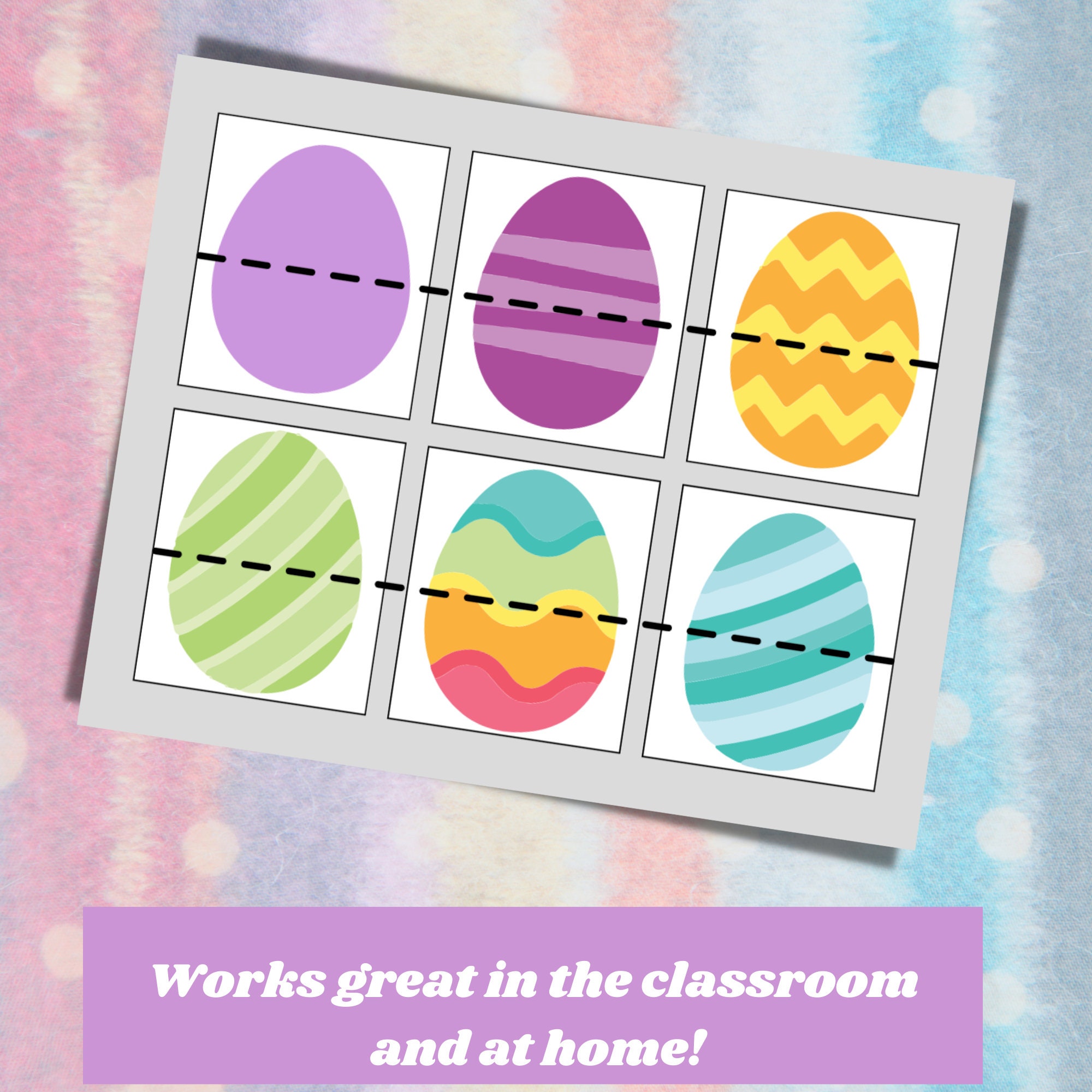 Easter Egg Printable Activity| Mix or Match Easter Game| Instant ...