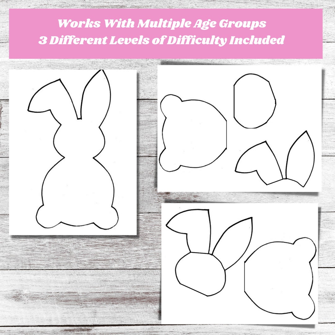 Easter Bunny Scissor Skills Activity| Easter Printable Craft| Instant ...