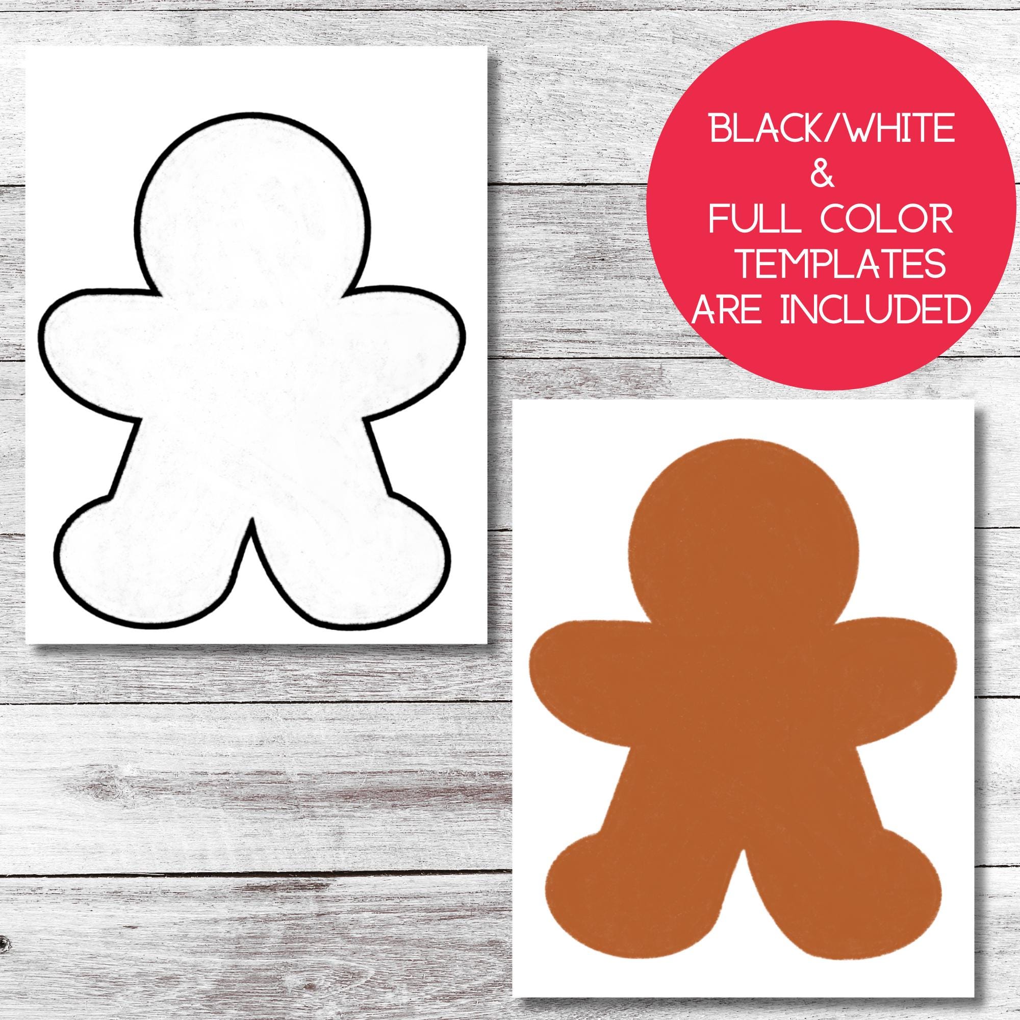Gingerbread Printable Craft| Scissor Skills Activity| Build A ...