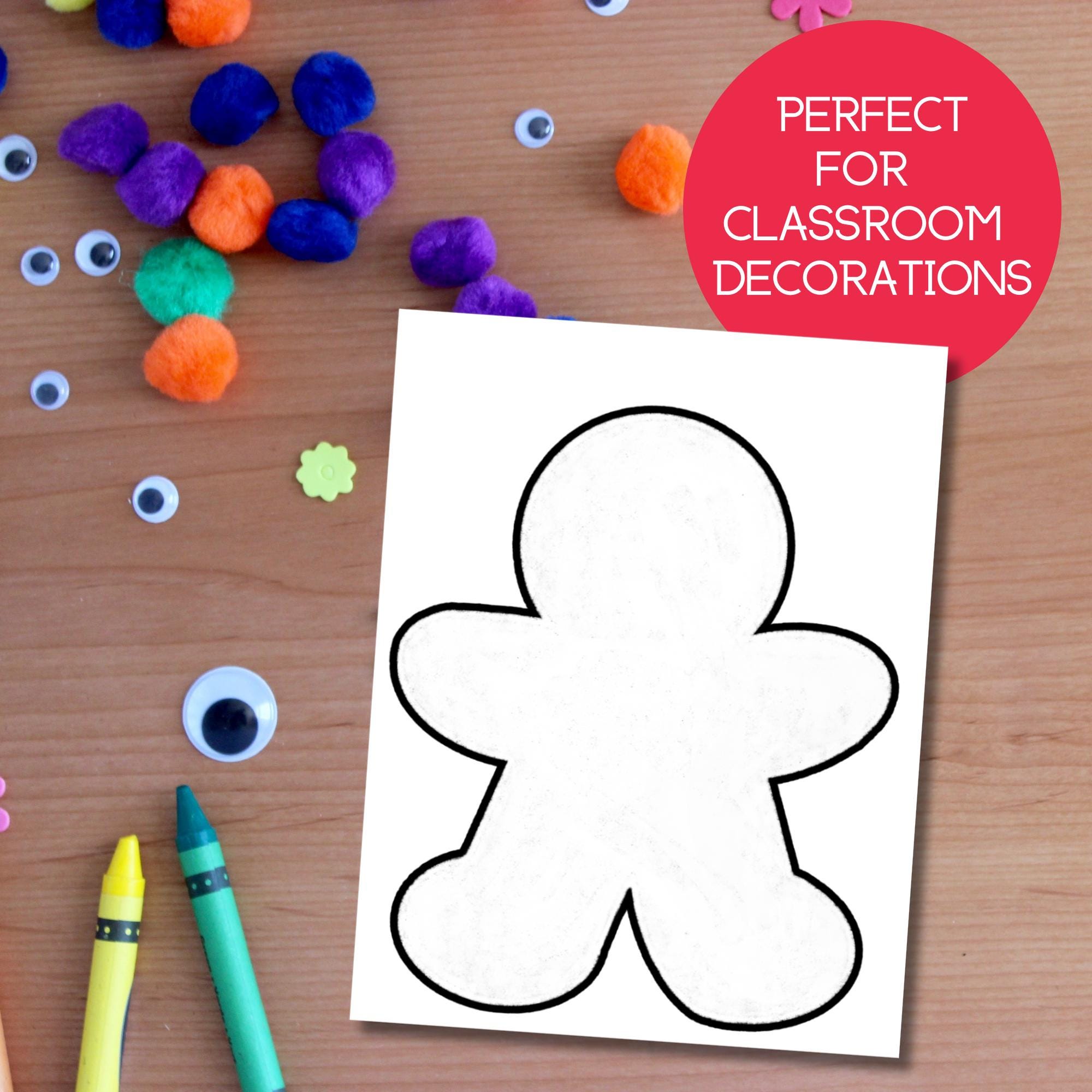 Gingerbread Printable Craft| Scissor Skills Activity| Build A ...