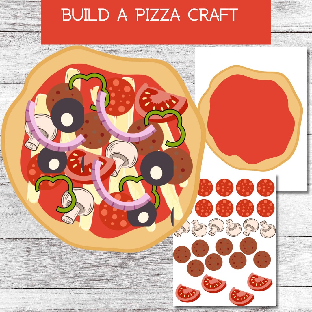 Pizza Craft Printable: Scissor Skills Activity (instant Download ...