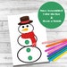 Snowman Printable Craft| Scissor Skills Activity| Build A Snowman ...