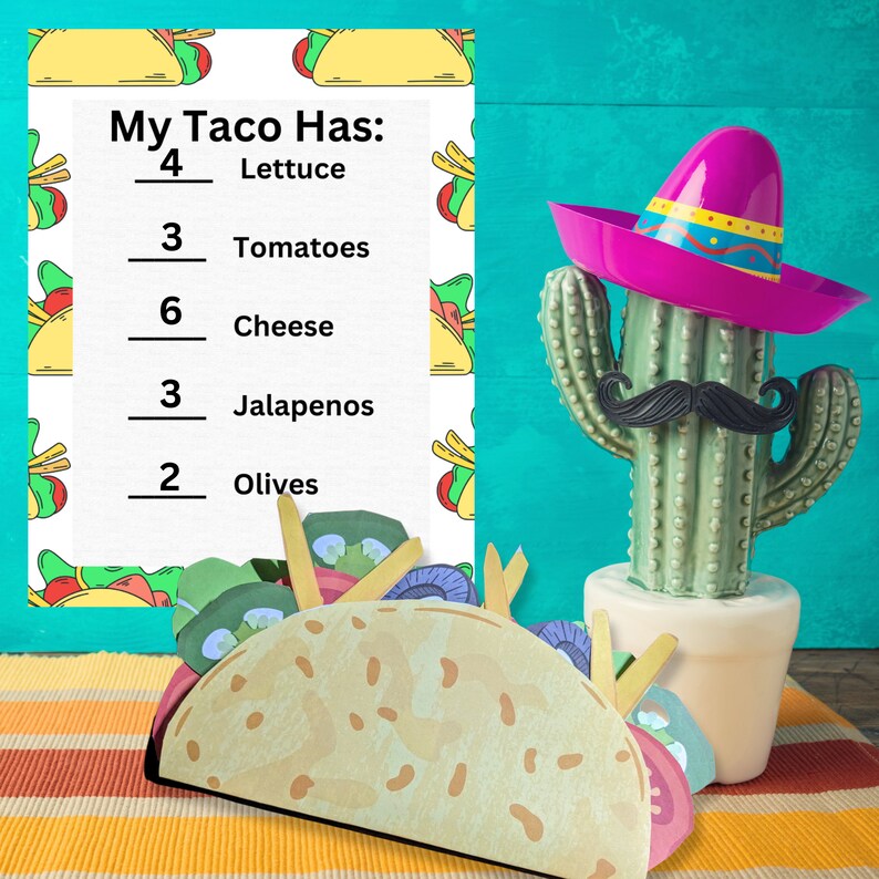 Taco Craft| Cinco De Mayo Printable Craft| Dragons Love Tacos| Craft ...