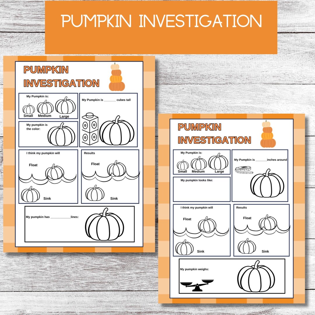 Pumpkin Investigation| Fall Stem| Pumpkin Science - Etsy