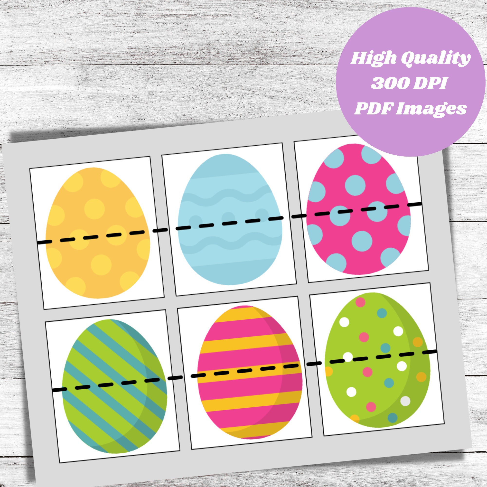 Easter Egg Printable Activity| Mix or Match Easter Game| Instant ...