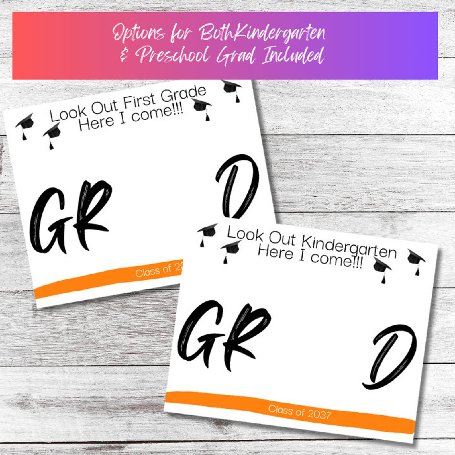 Preschool & Kindergarten Graduation Handprint Keepsake| Look Out ...