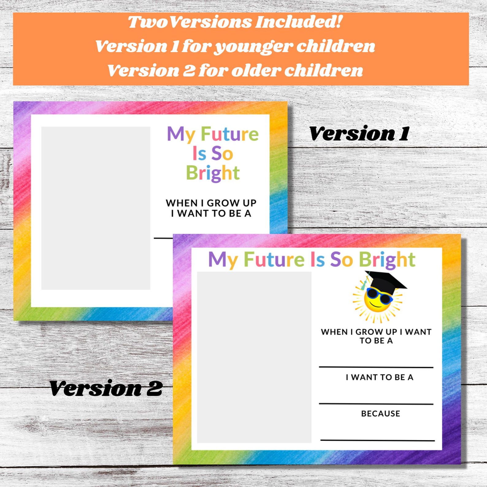 My Future is so Bright Graduation Writing Activity| Early Childhood ...