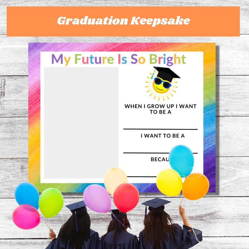 My Future is so Bright Graduation Writing Activity| Early Childhood ...