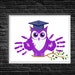 Graduation Owl Handprint Craft Instant Download Printable Handprint Art ...